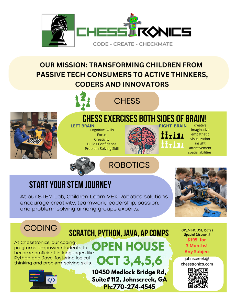 OPEN HOUSE BLITZ SPECIAL USCF RATED – Chesstronics