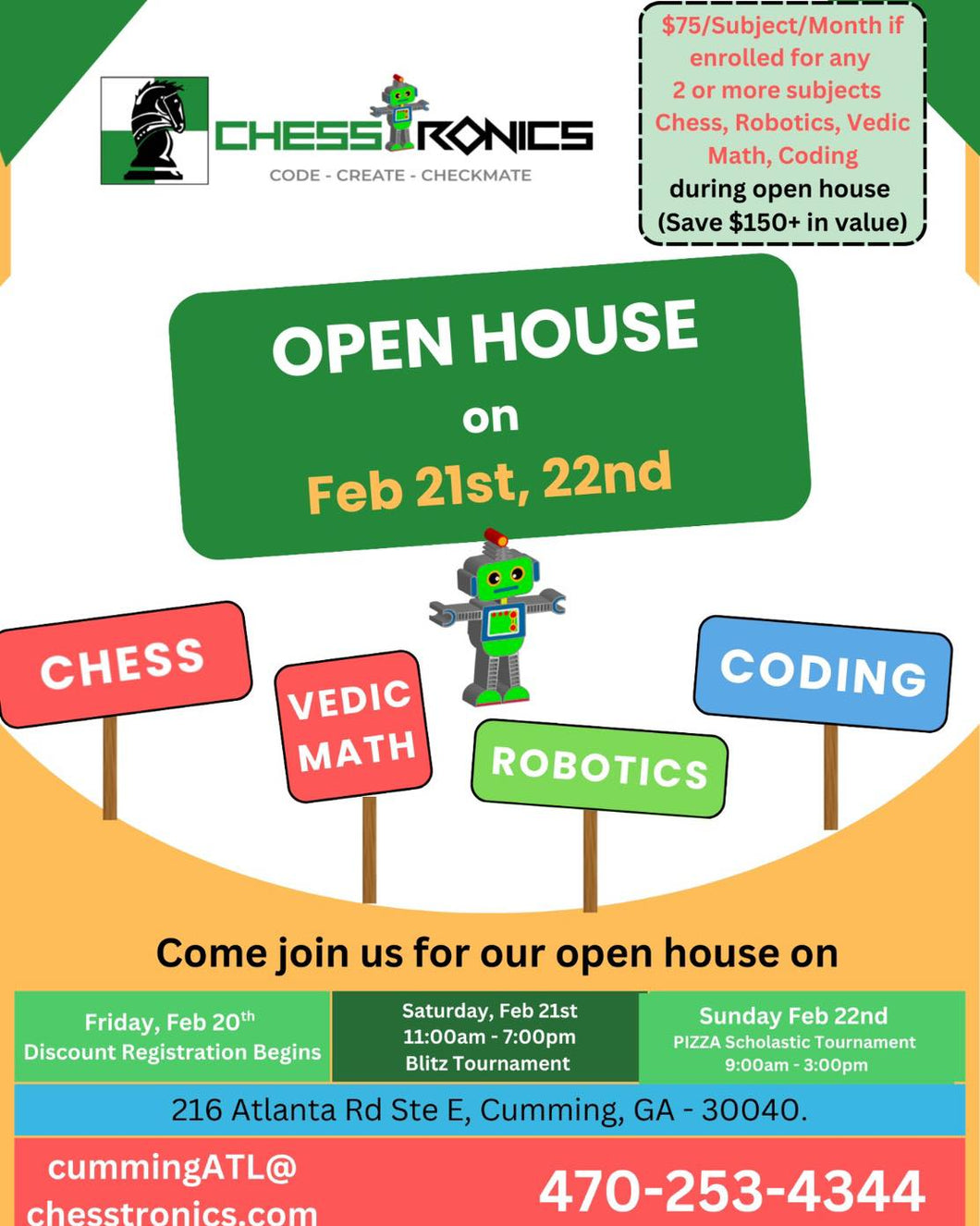 CUMMING-ATL OPEN HOUSE BLITZ SPECIAL USCF RATED – Chesstronics