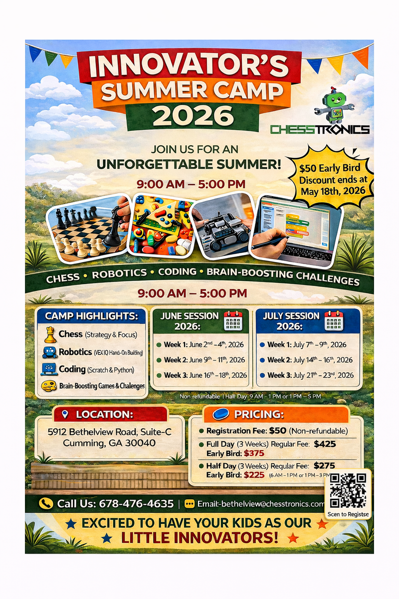 BETHELVIEW CHESSTRONICS SUMMER CAMP – Chesstronics